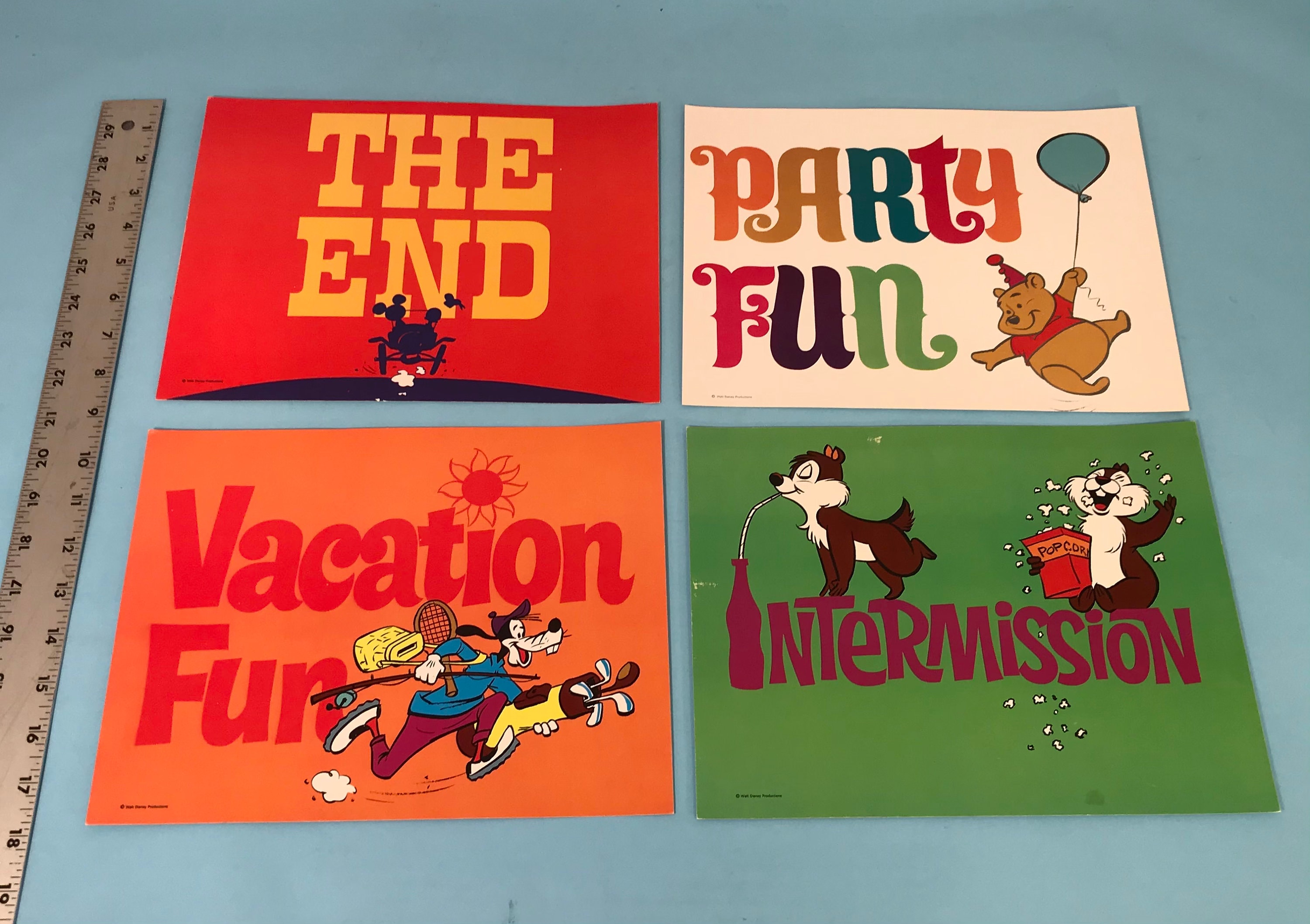 Vintage Movie Title Cards - Complete Set of 8 Vintage Original Title ...