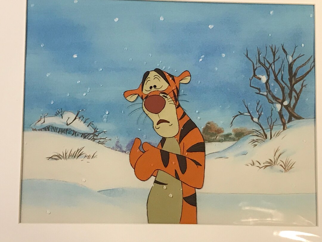 Vintage Animation Production Cel of Tigger From Winnie - Etsy