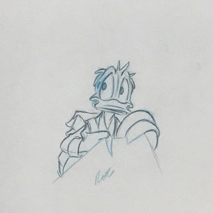 Vintage Animation Production Drawing Donald Animation Collectible ...