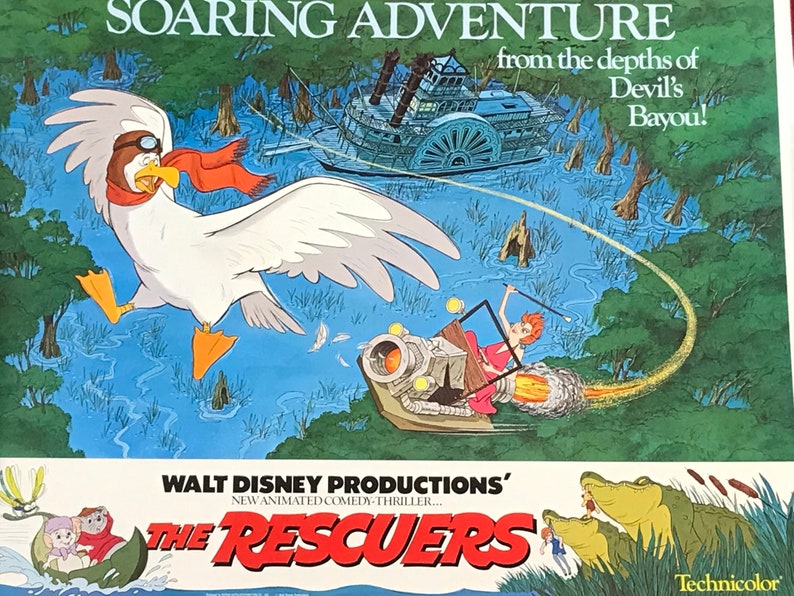 Vintage “ the Rescuers “ Walt Disney Original Vintage “ TITLE ...
