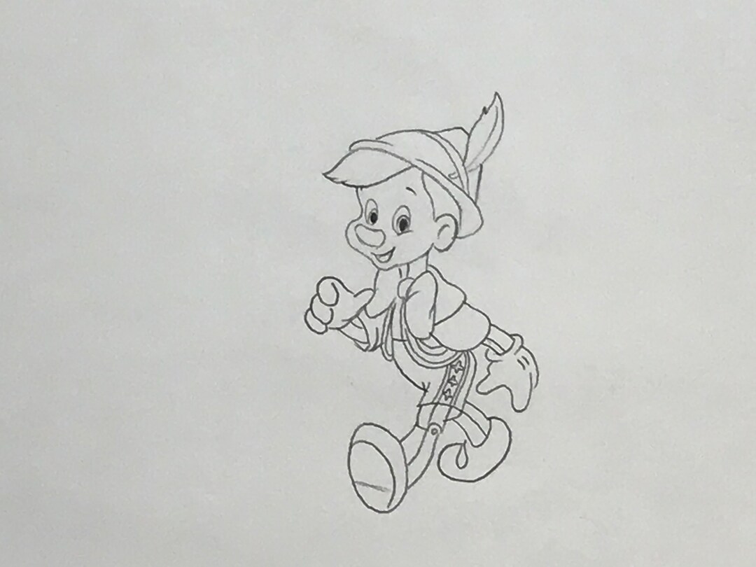 Disney Pinocchio Production Drawing - 1980's Walt Disney - Disney ...