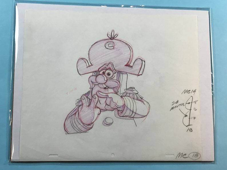 Animation Production Drawing of Captain Crunch Vintage - Etsy