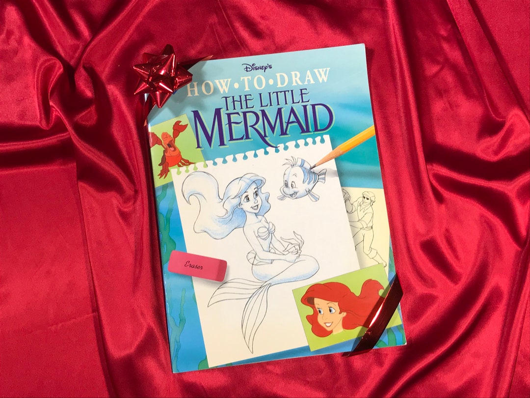 Vintage How to Draw the Little Mermaid and Friends Book - Large Walter ...