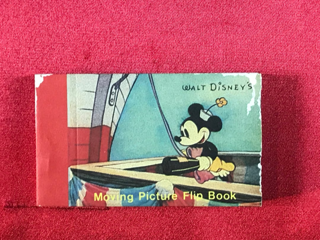Flip Book of Minnie Mouse and Pluto Vintage Flip Book of 2 Scenes From ...
