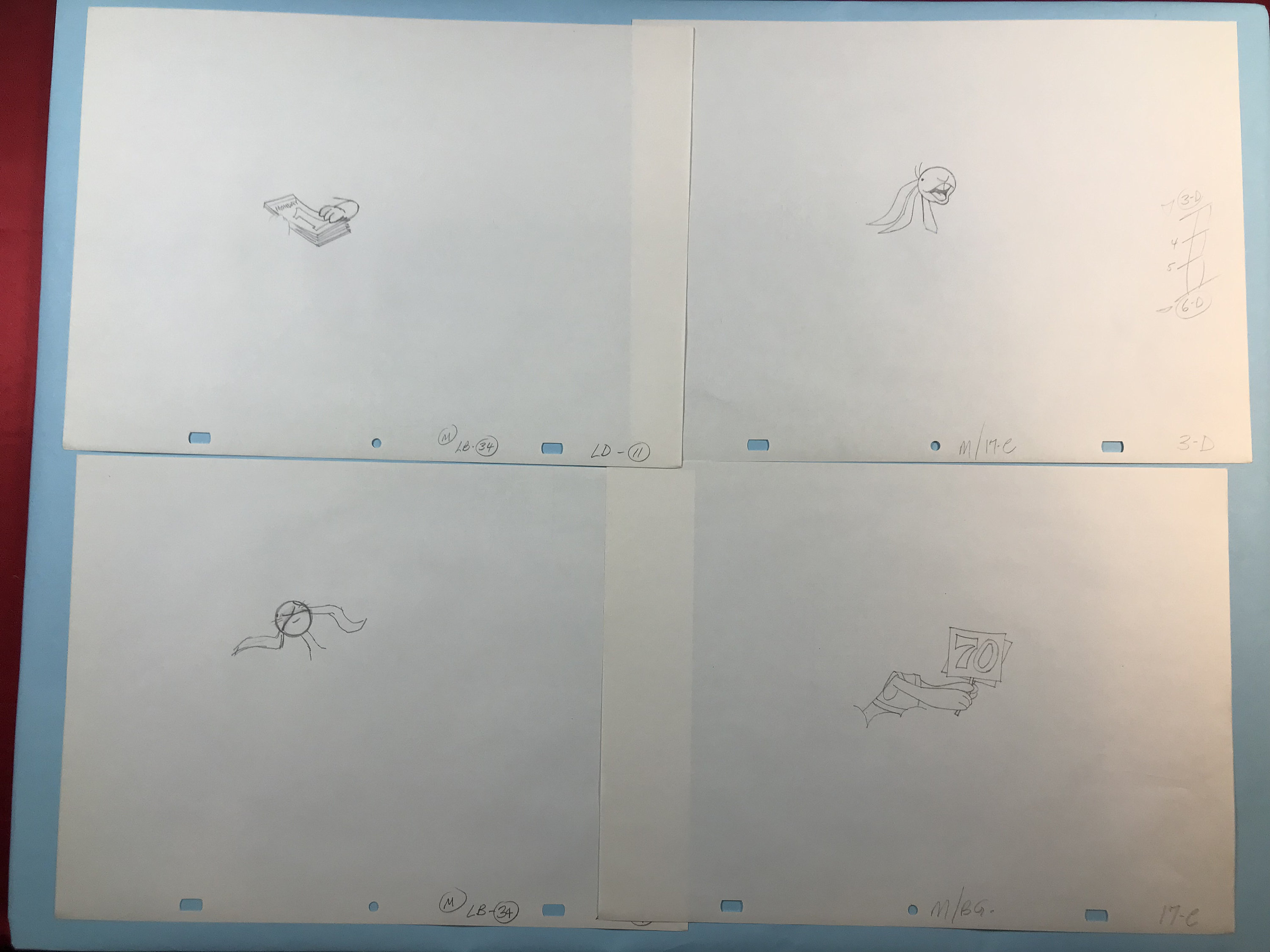 Animation Production Drawings From Schoolhouse Rock lucky 7 - Etsy