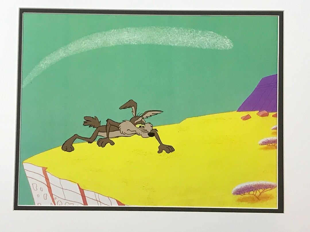 Animation Production Cel of Wile E. Coyote With Matching Pencil ...