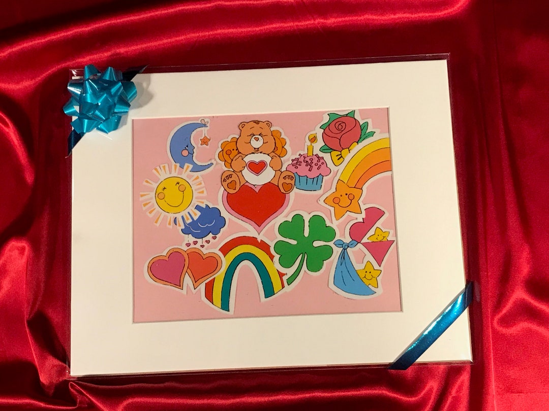 Care Bears Animation Production 2 Cel Setup and Color Print Background ...