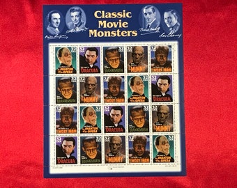 Classic Movie Monster Stamps - Etsy