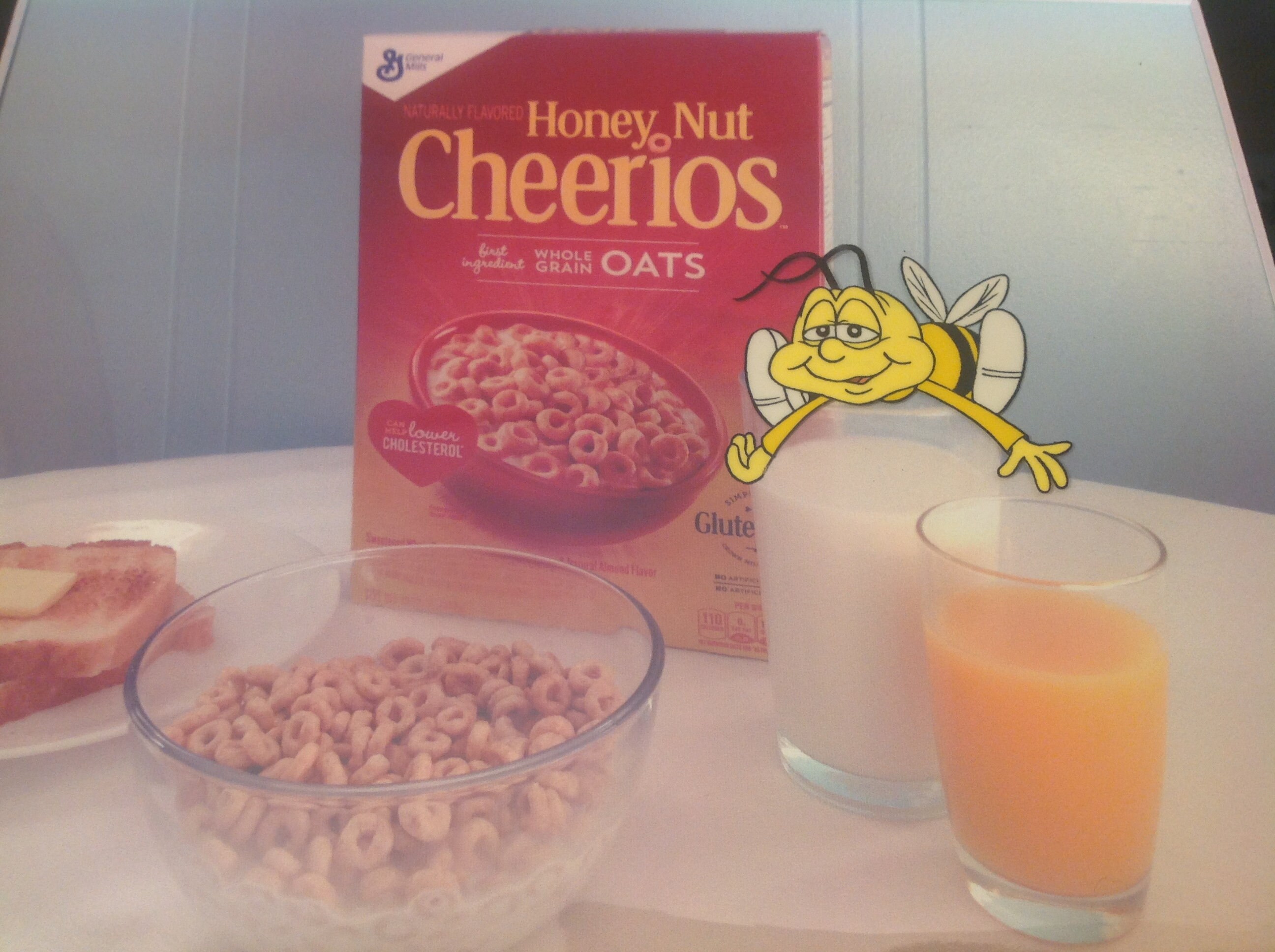 Animation Production Cel CHEERIOS BEE Laying on Glass and - Etsy