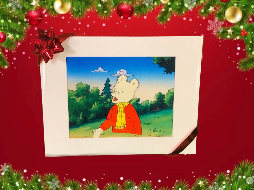 Rupert Animation Production Cel With Color Print Background - Free ...