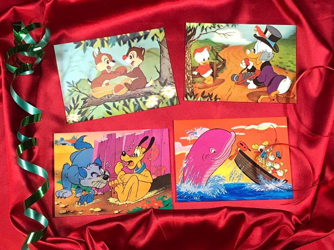 Vintage Animated Postcards - Set of 4 Vintage Cards - Mint Condition ...
