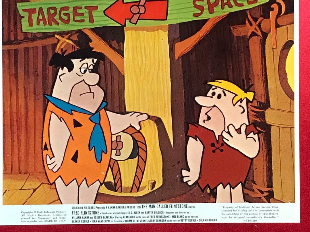 Vintage Animated Movie Man Called Flintstone Color Movie Lobby Still ...