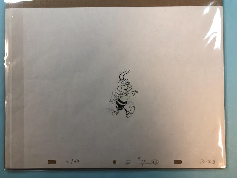 Animation Production Cel of Buzz Bee From 1980’s Honeynut Cheerios ...