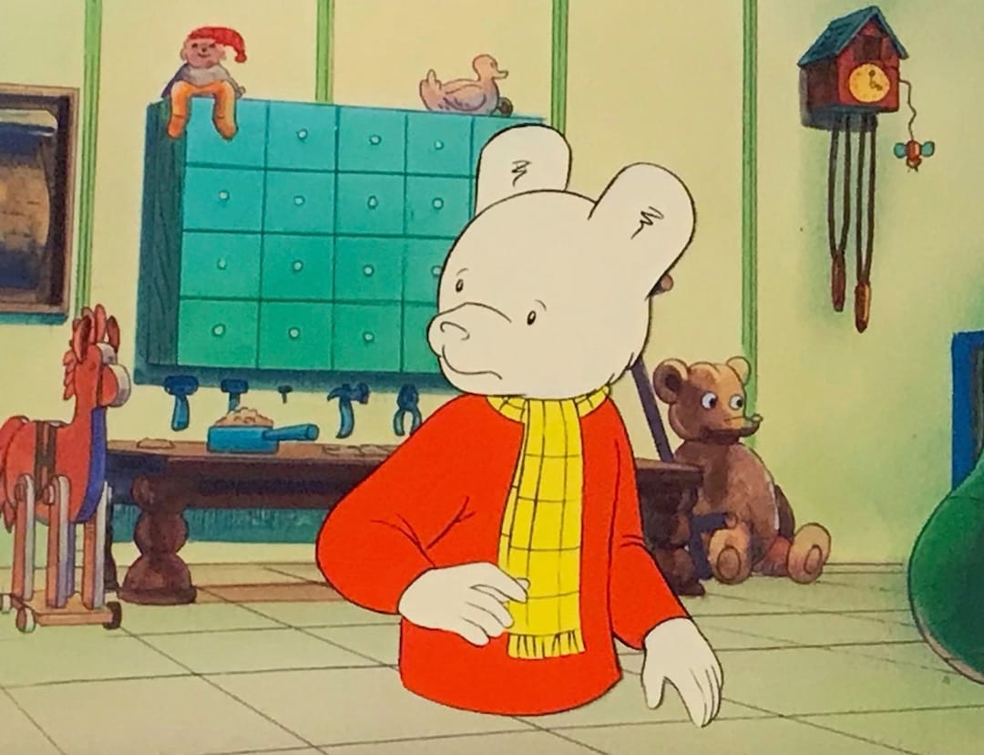 RUPERT THE BEAR Animation Production Cel Walt Disney Vintage Animation ...