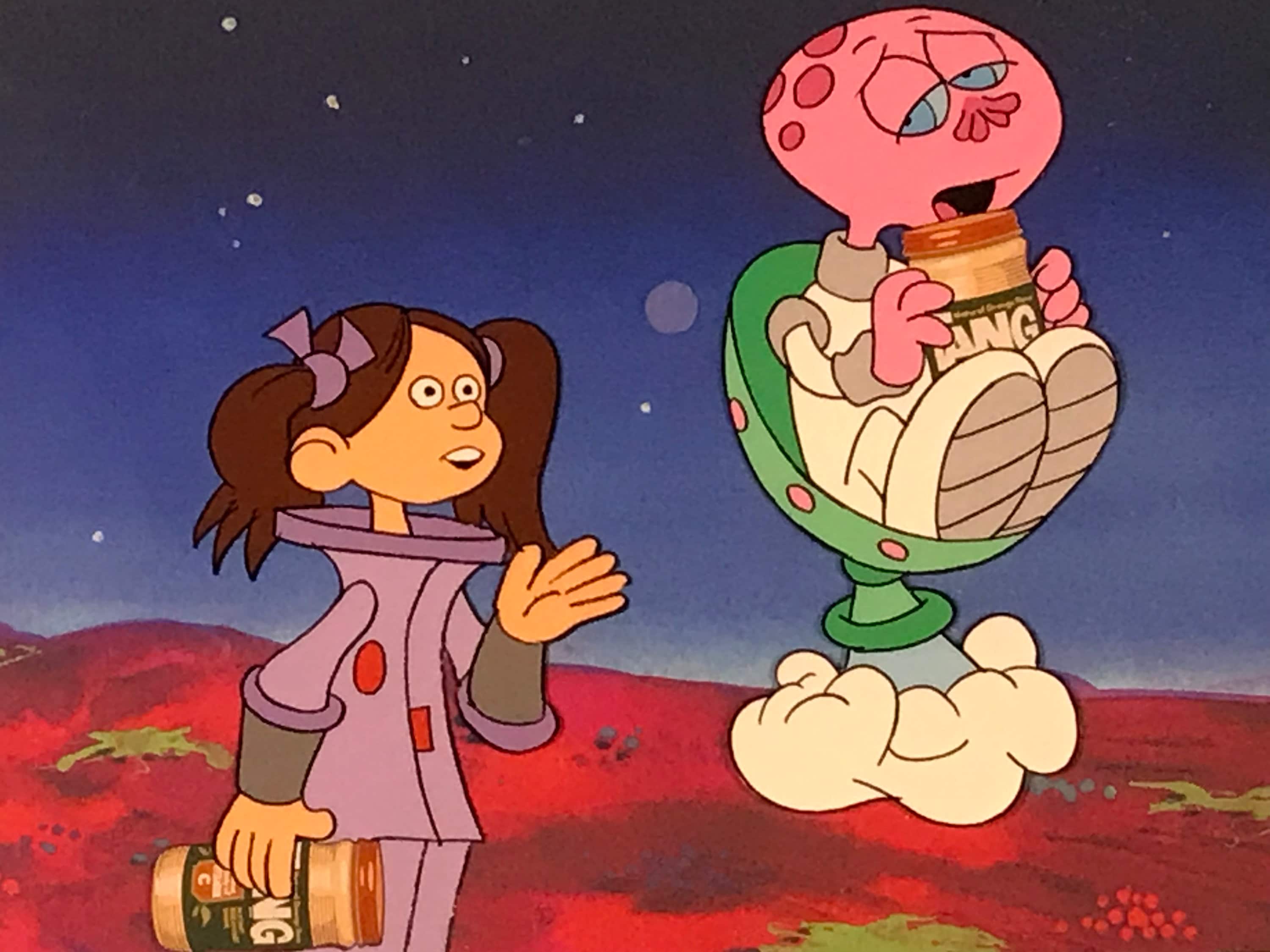 Vintage Commercial Animation Production Cels With Matching Pencil ...