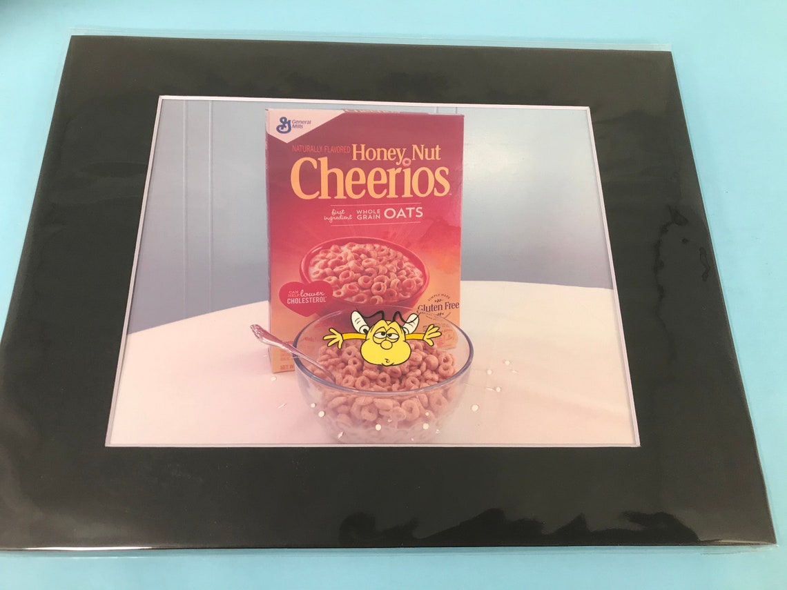 Animation Production Cel Buzz Bee in the Bowl of Cheerios With Matching ...