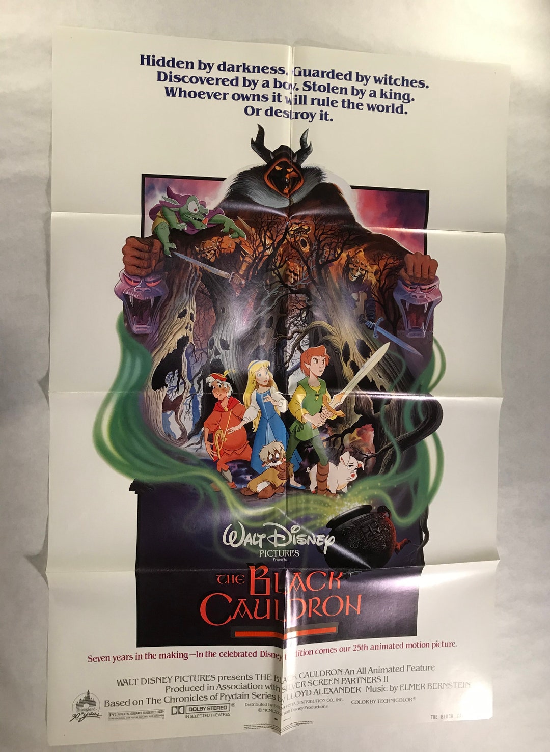 Vintage US One Sheet Original Movie Poster “ the Black Cauldron ...