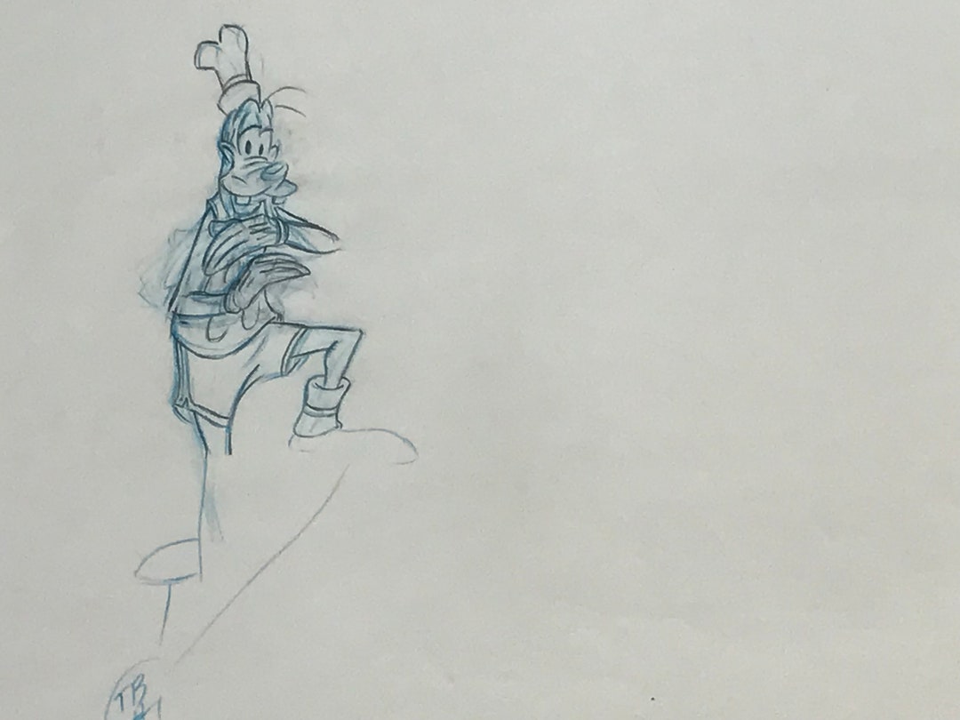 Disney Goofy Animation Production Drawing - 1980's Walt Disney - Disney ...