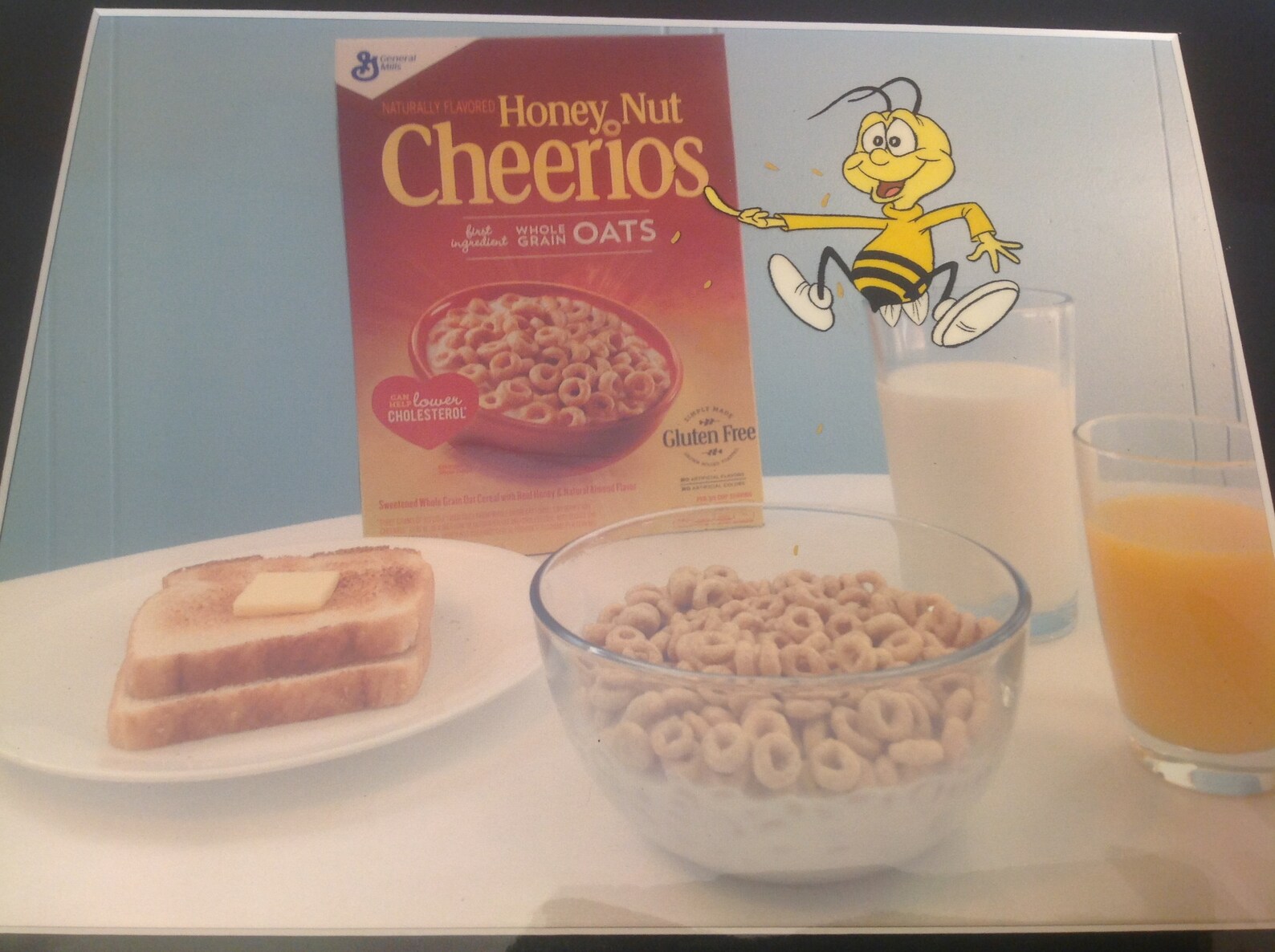 HONEYNUT CHEERIOS BEE Production Cel 2 and Background - Etsy