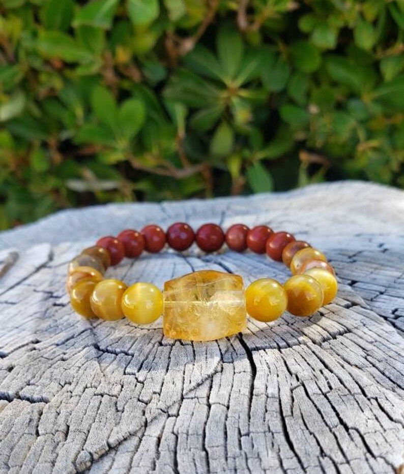 The "pumpkin Spice" Bracelet | 8mm Crystal Bracelet | Grounding ...