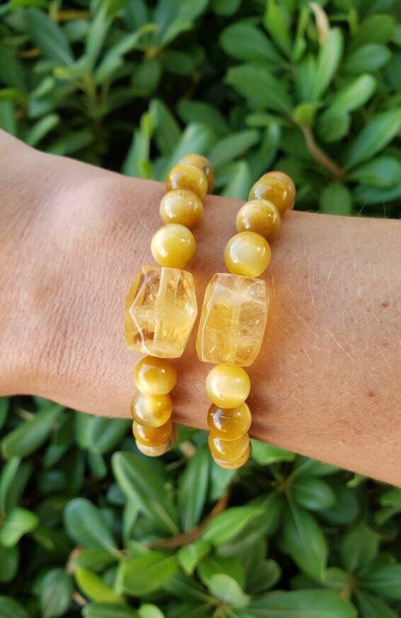 The "pumpkin Spice" Bracelet | 8mm Crystal Bracelet | Grounding ...
