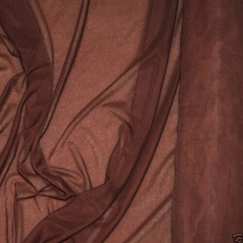60 Brown Power Mesh Fabric by the Yard 80 Poly 20 - Etsy