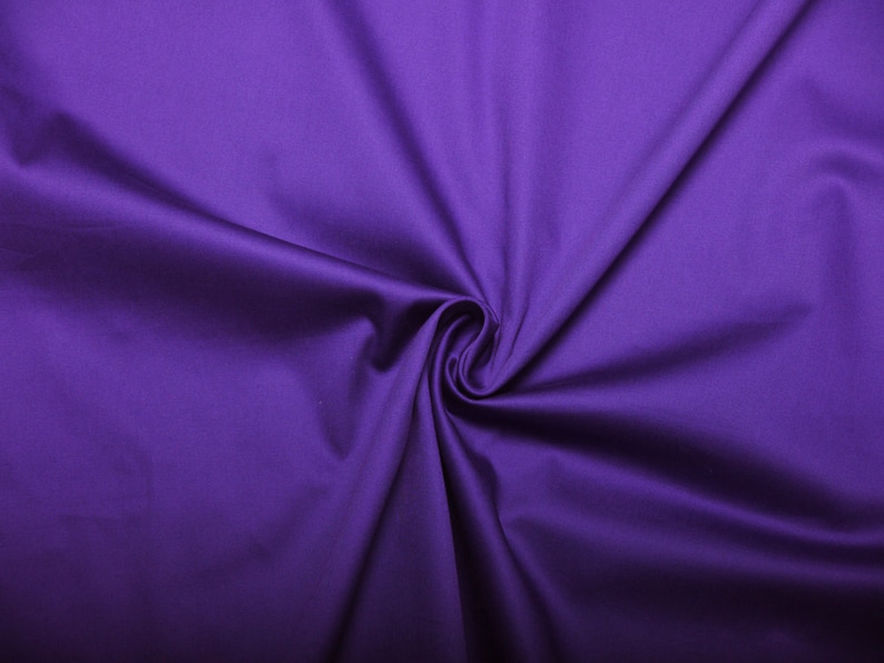 Purple Cotton Sateen Stretch Cotton Top Quality Fabric by - Etsy