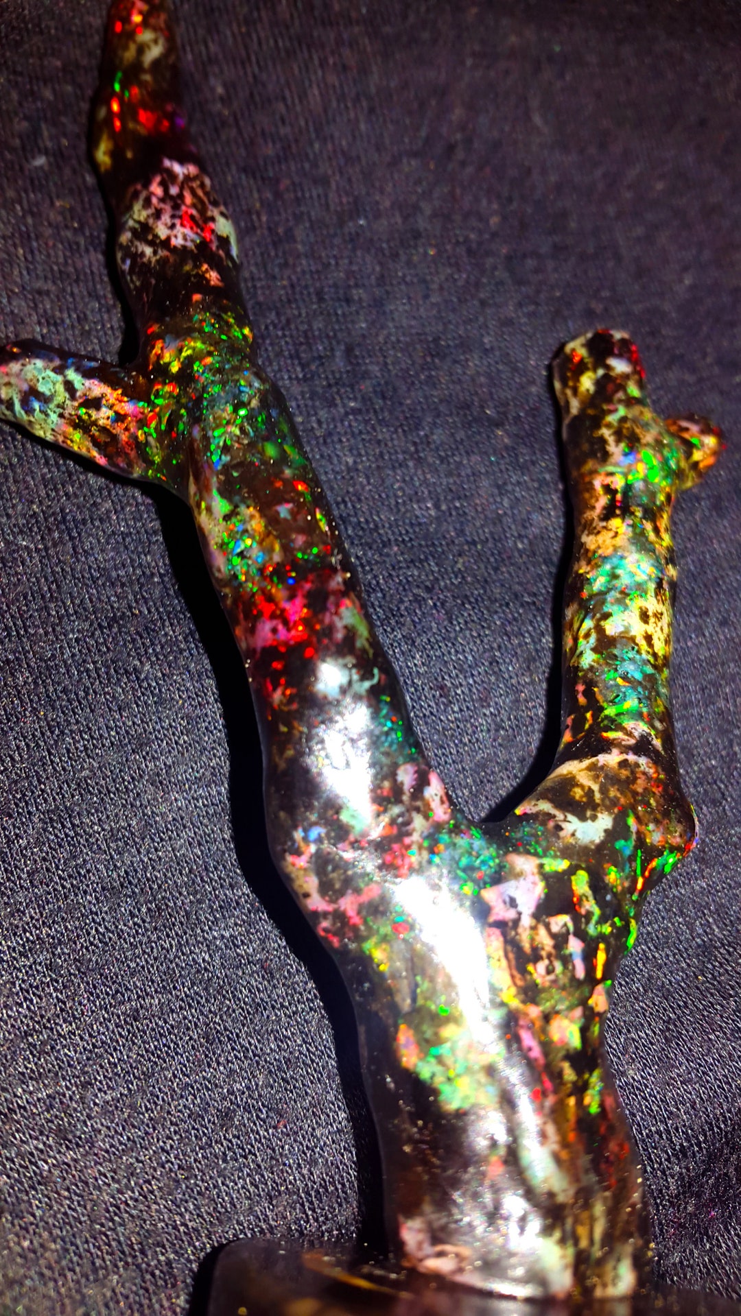 Rare Super Twig Fireworks Color Fire Wood Fossil Indonesian Opal - Etsy