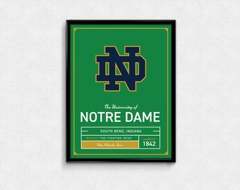 Notre dame logo | Etsy
