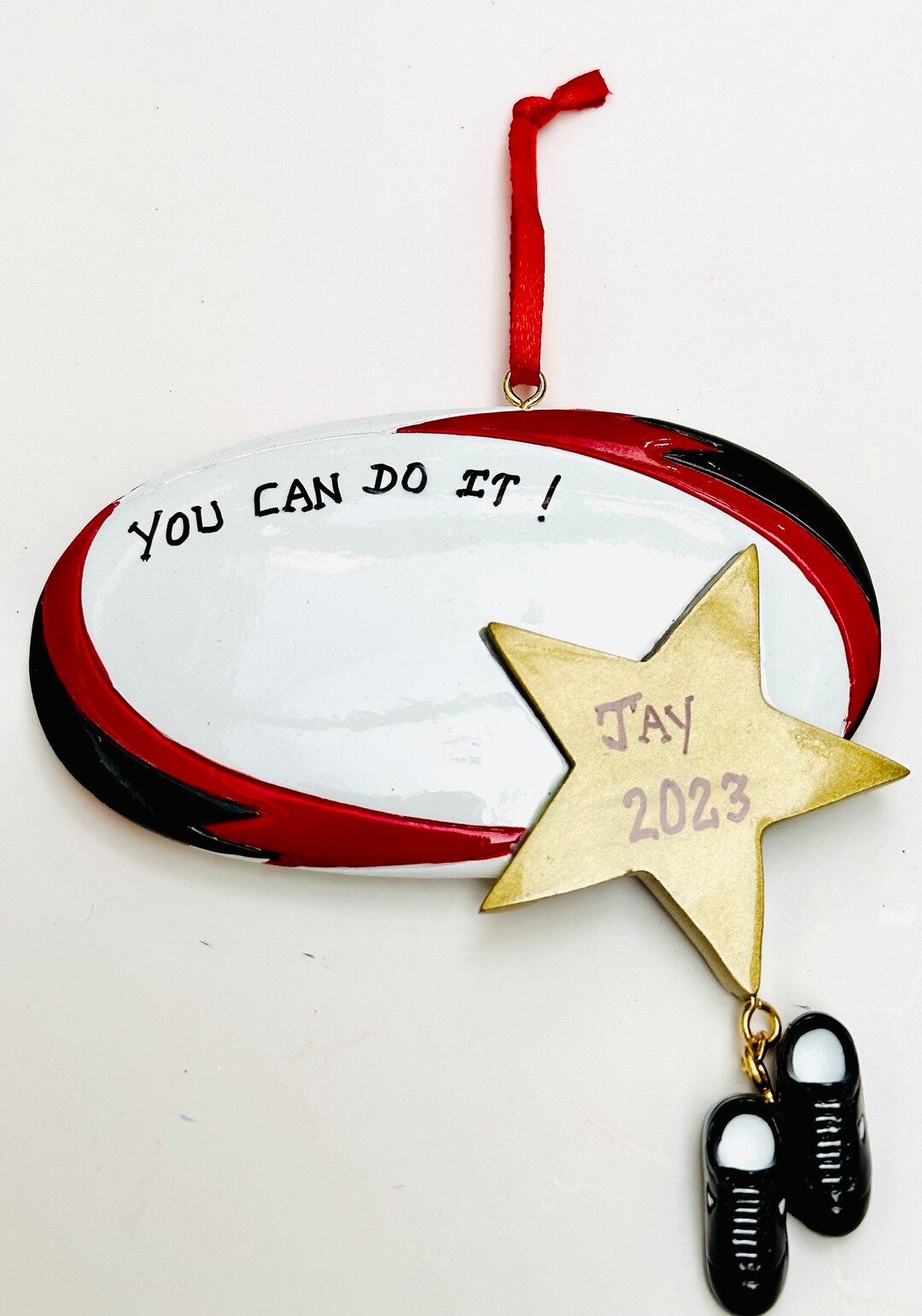 Personalized Rugby Stars Christmas Ornaments. Rugby Coach, Teammates ...