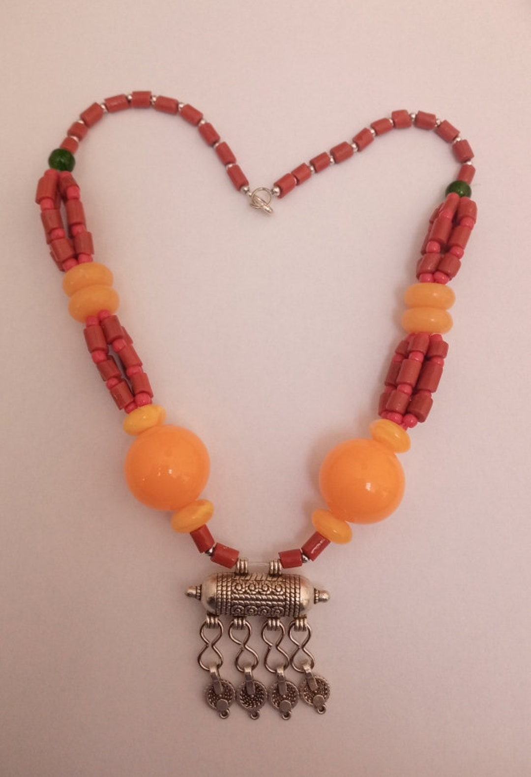 Cherokee Corn Bead Necklace Moroccan Tribal Necklace ,traditional ...