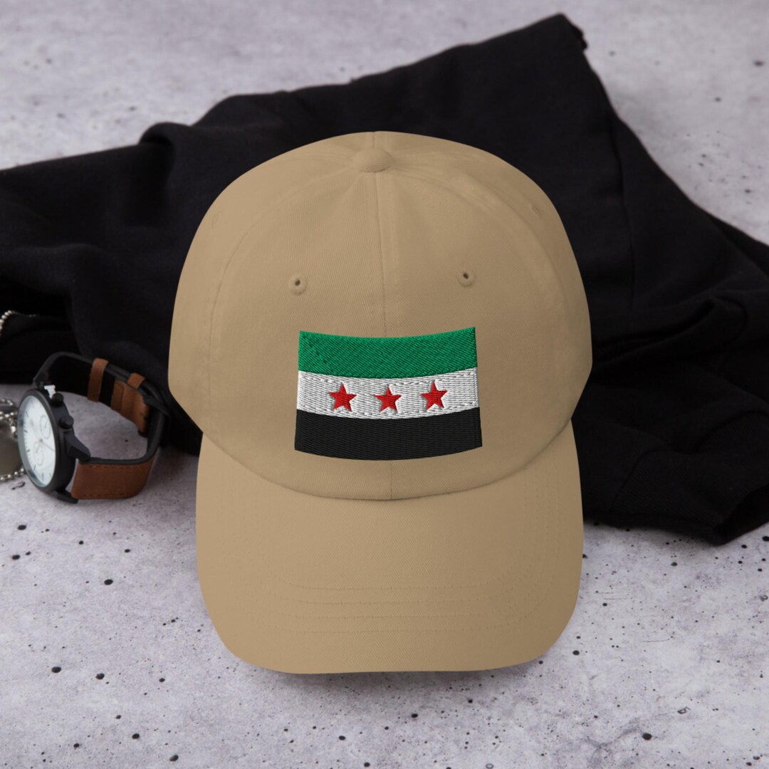 Syrian Flag Embroidered Dad Hat: Adjustable Syria Freedom Cap - Etsy