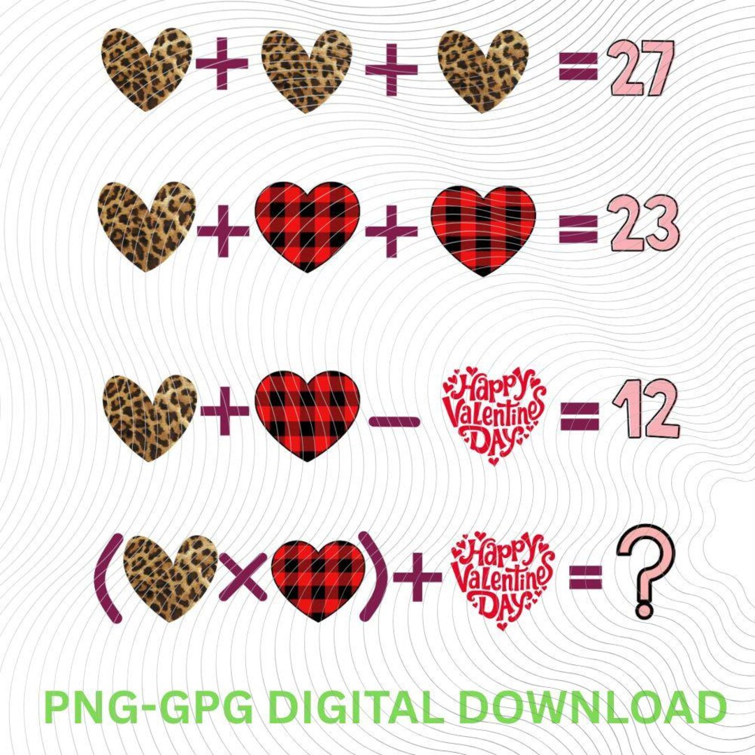 Math Teacher Love Png Design for Valentine’s Day - Etsy