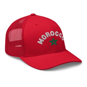 Morocco Flag Trucker Cap: Moroccan Pride Gift - Etsy