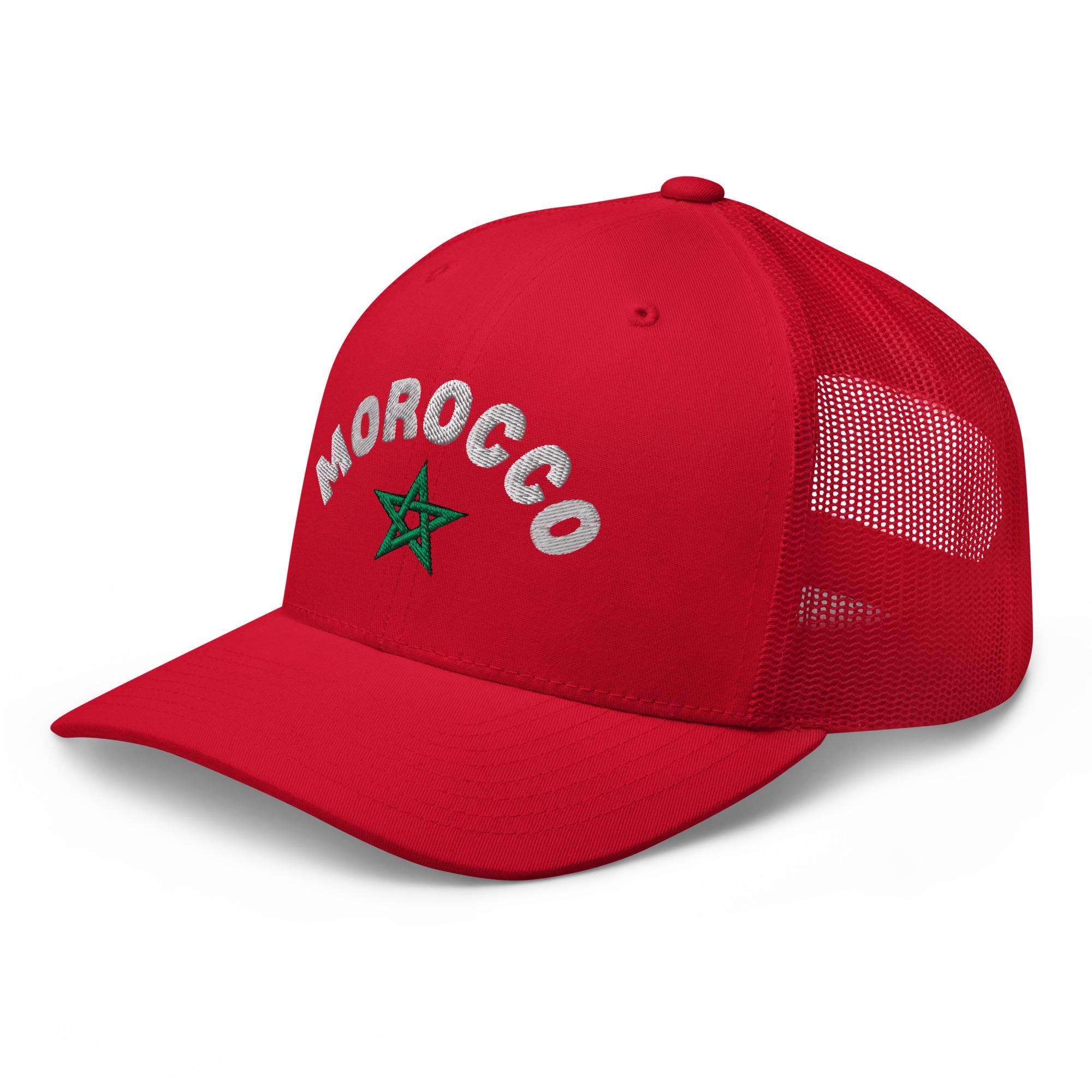 Morocco Flag Trucker Cap: Moroccan Pride Gift - Etsy