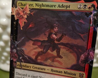 Chained Nightmare Adept Mtg - Etsy