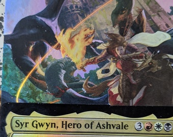 Syr Gwyn Hero of Ashvale Mtg Proxy Card Holographic - Etsy