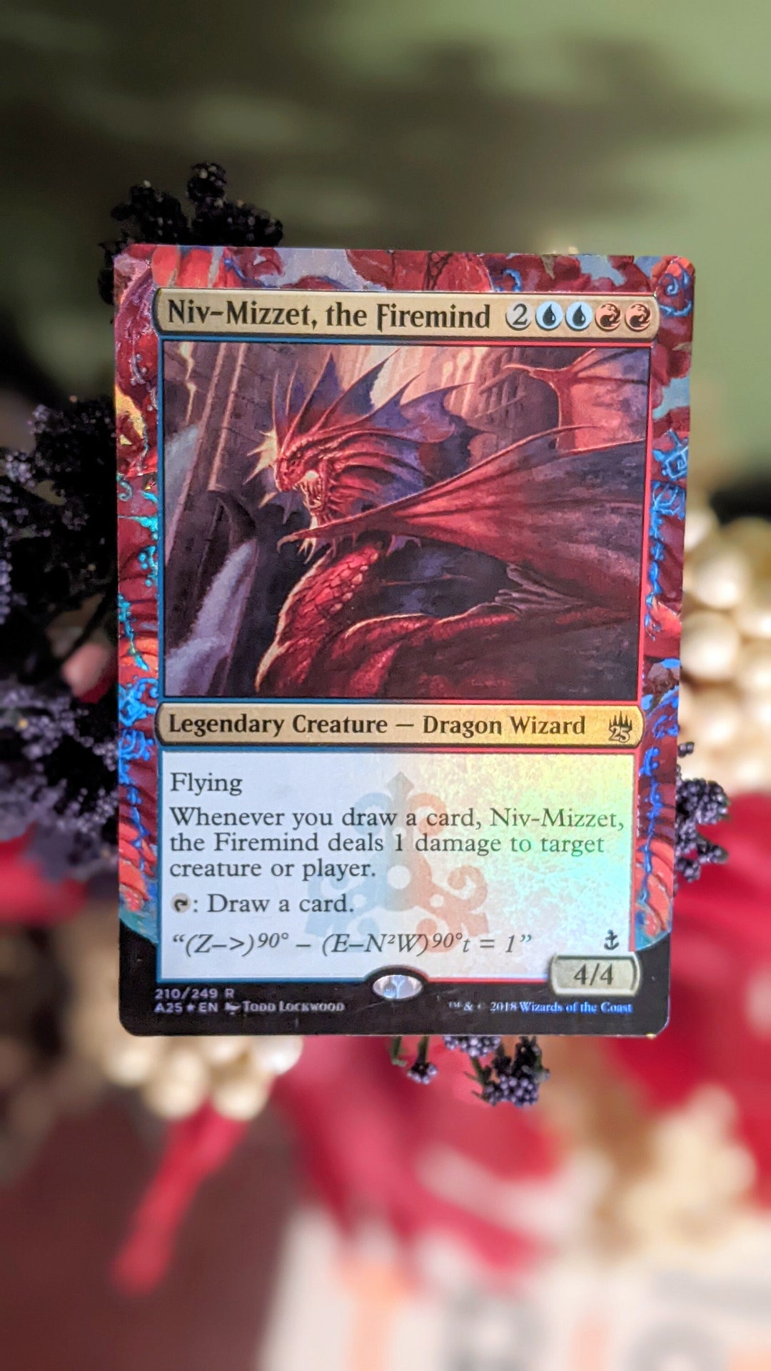 MTG Niv-mizzet, the Firemind Foil Peel Alter - Etsy