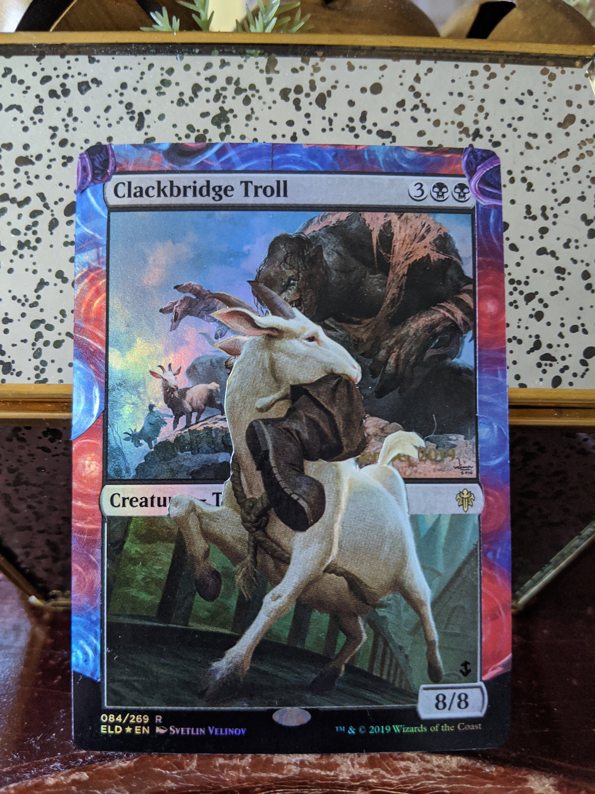 MTG Clackbridge Troll Foil Peel Alter | Etsy