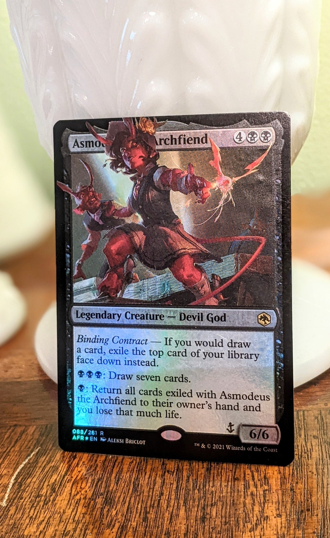 MTG Asmodeus the Archfiend Foil Peel Alter - Etsy