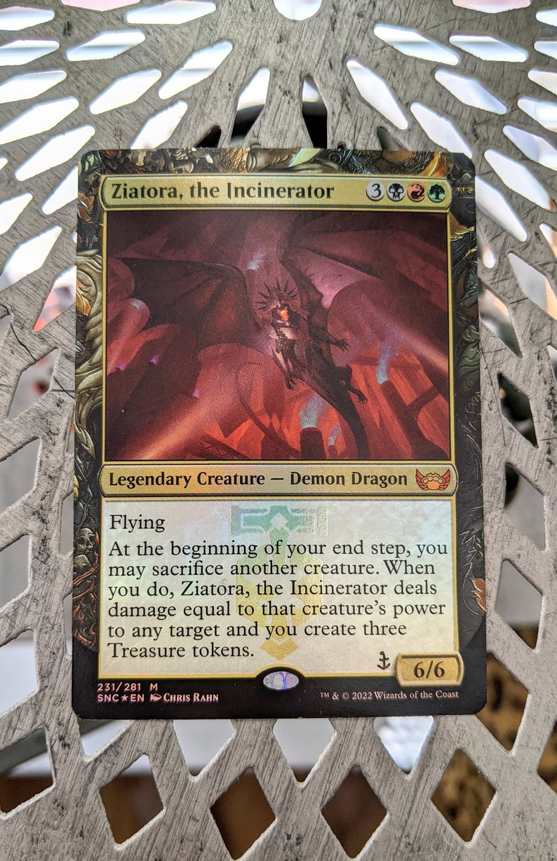 MTG Ziatora, the Incinerator Foil Peel Alter - Etsy