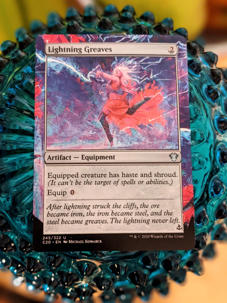 MTG Lightning Greaves Foil Peel Alter - Etsy