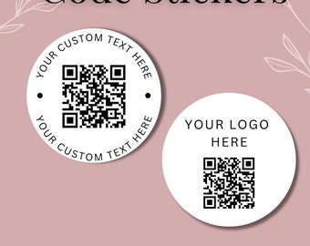 Custom QR Code Clear Labels, Transparent Business Logo Seals, Round ...
