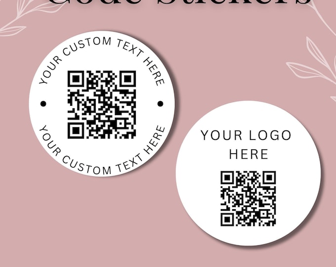 Instagram Custom Business QR Code Circle Stickers Personalized ...