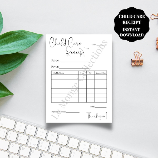 Daycare Expense Tracker - Etsy