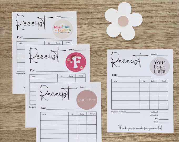 Business Receipt Notepad, Order Form, Small Business Owner, New ...