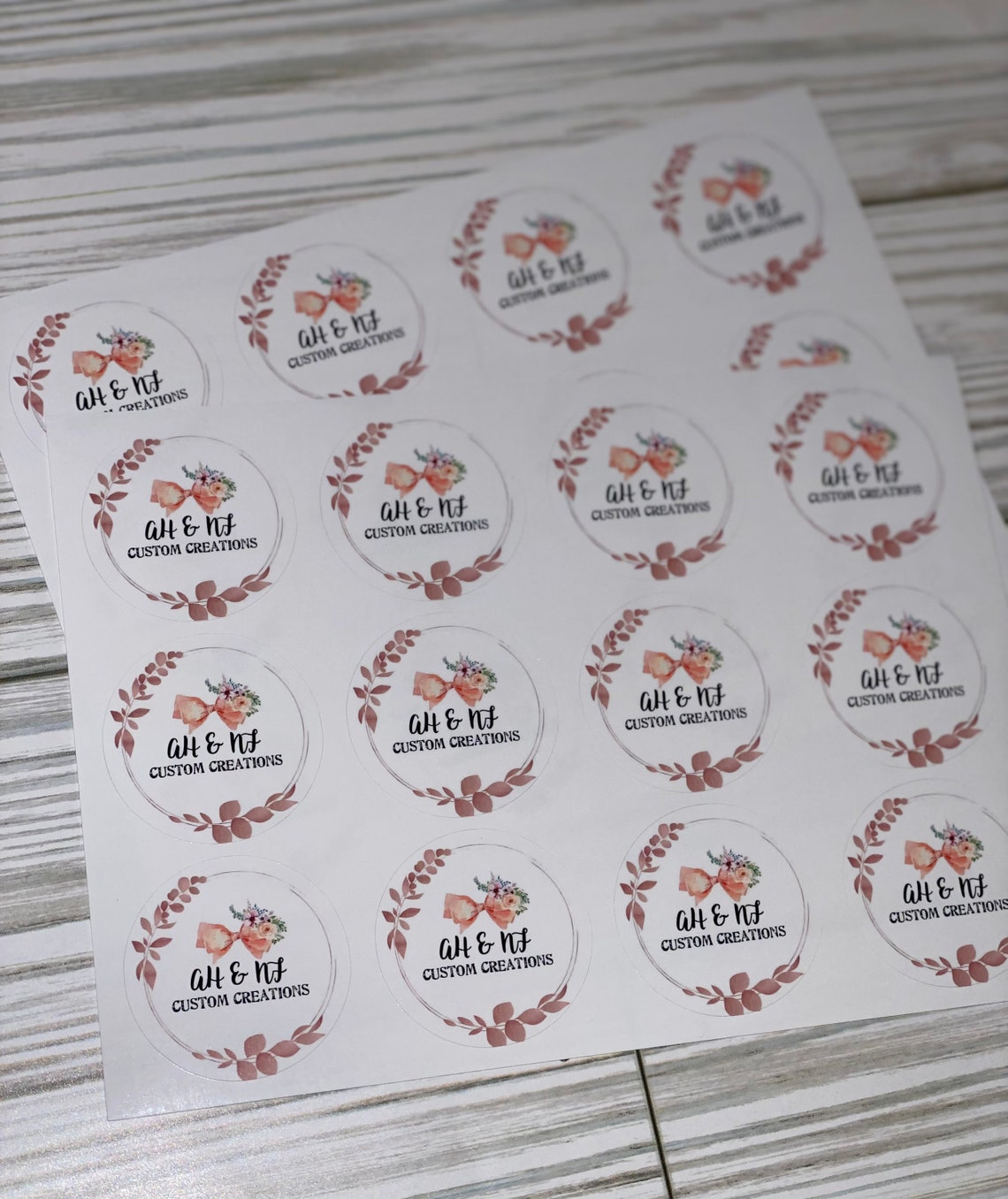 Personalized Round Business Logo Stickers Custom Stickers - Etsy