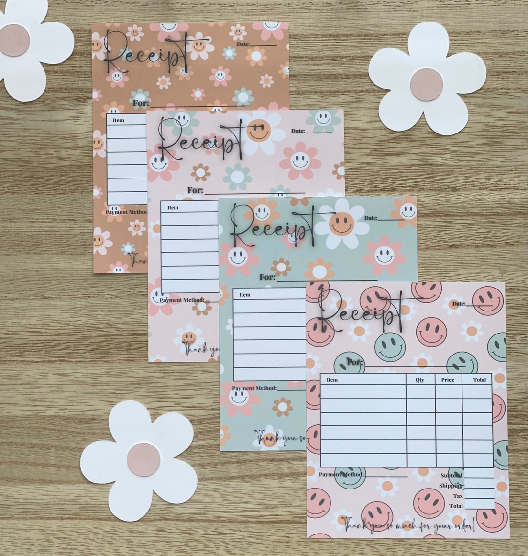 Small Business Receipts | Receipts for Small Businesses | Order Form ...