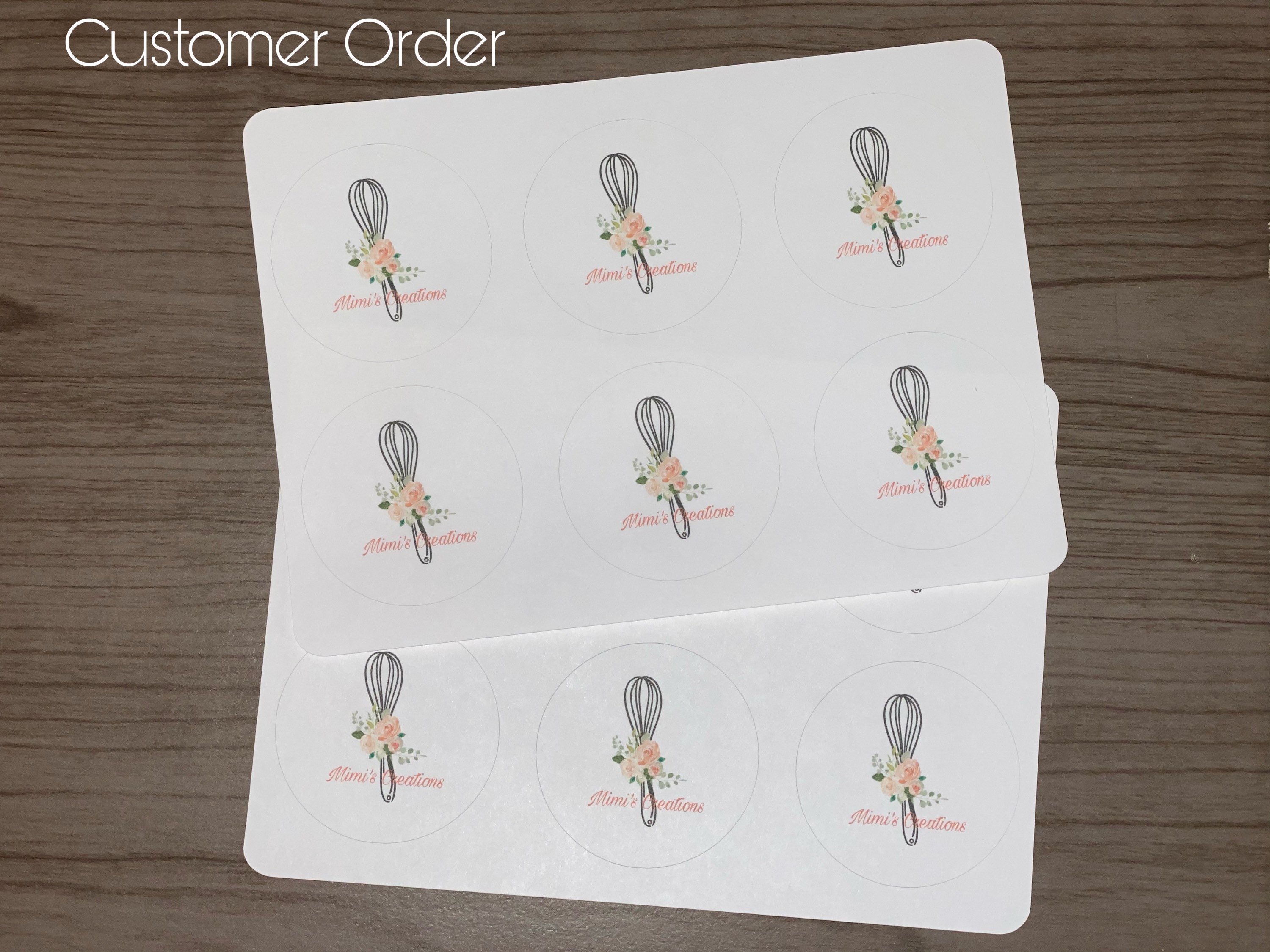 Personalized Round Business Logo Stickers Custom Stickers - Etsy