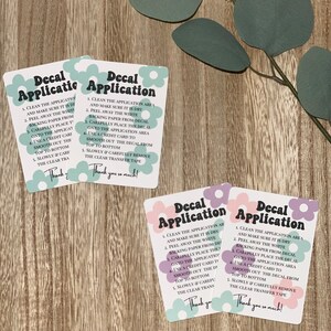 Printed Decal Application Instructions, How to Apply a Decal Cards ...